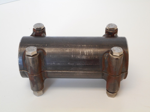 SPLIT 1 1/2" AUGER/MOTOR COUPLING MILD STEEL 147050